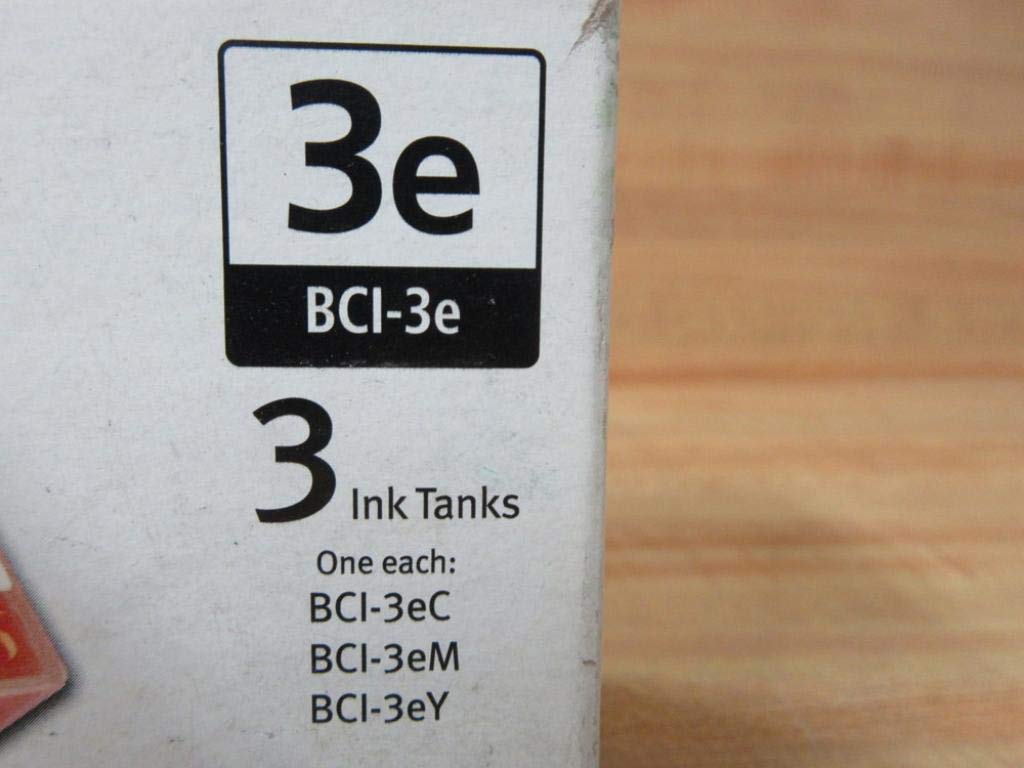 Canon BCI-3e Color Ink Tank for the BC-31e InkJet Cartridge - 3 Pack Cyan/Magenta/Yellow-4480A263
