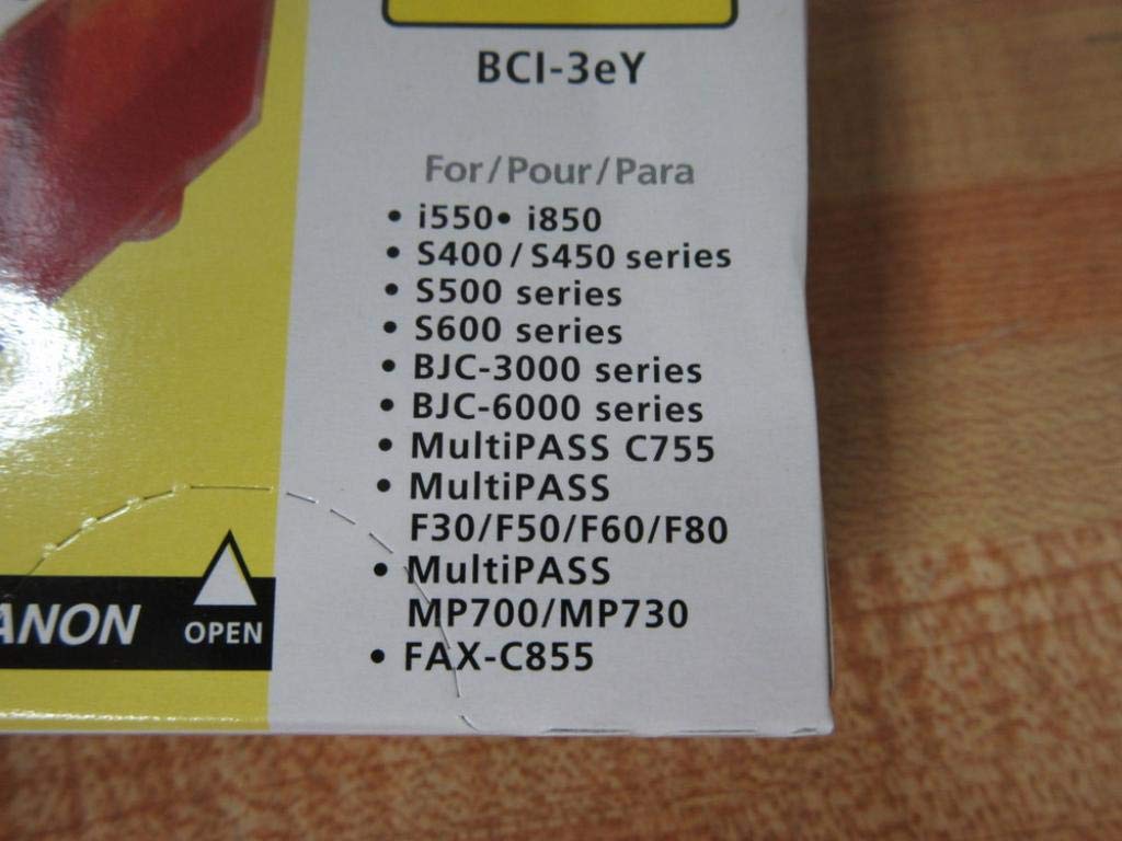 Canon BCI-3e Color Ink Tank for the BC-31e InkJet Cartridge - 3 Pack Cyan/Magenta/Yellow-4480A263