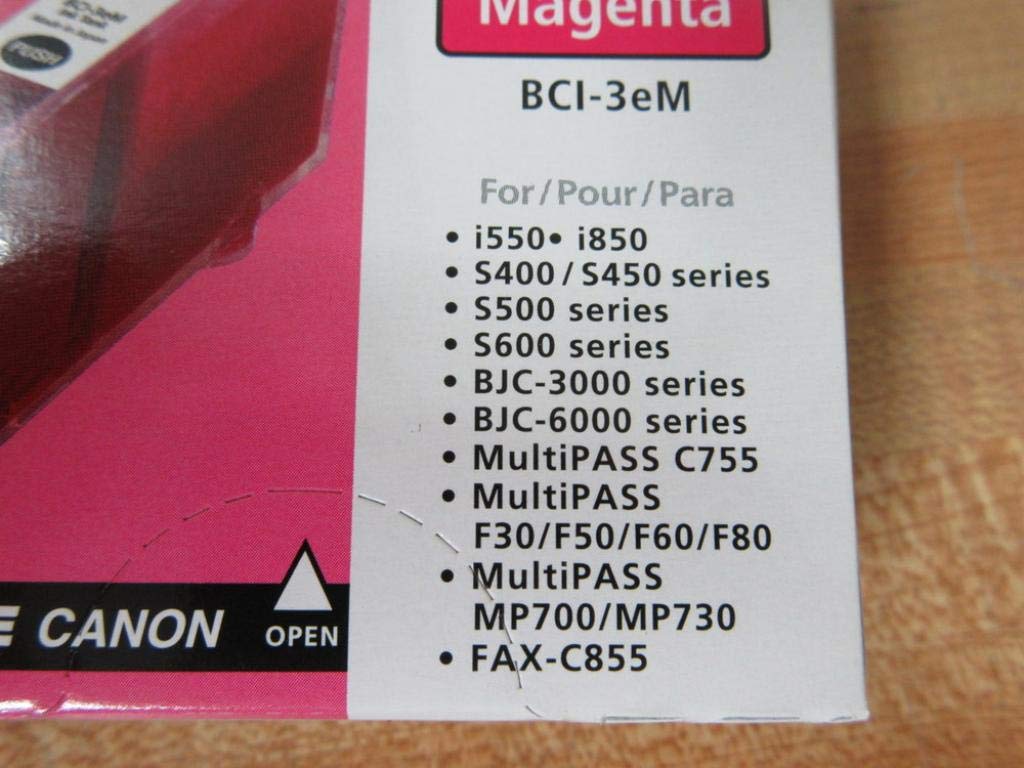 Canon BCI-3e Color Ink Tank for the BC-31e InkJet Cartridge - 3 Pack Cyan/Magenta/Yellow-4480A263