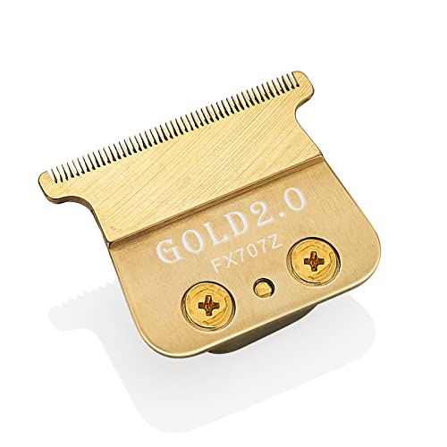 Replacement DOLD 2.0 Blades compatible with BaBylissPRO FX787 / FX726/FX787G/FX787B2, for Outlining Hair Trimmers (FX787) and Trimmers (FX726) -golden steel knife