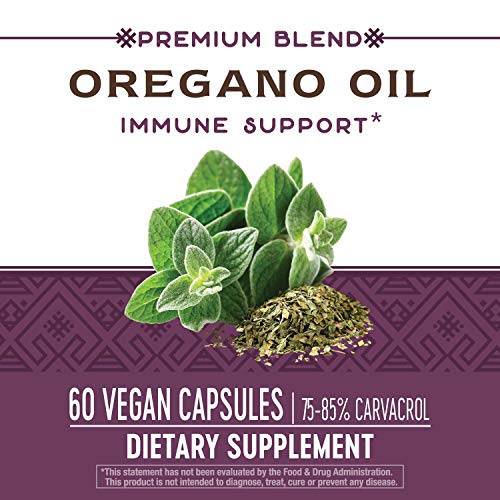 Nature's Way Oregano Oil Premium Blend, Immune Support*, Vegan, 60 Capsules