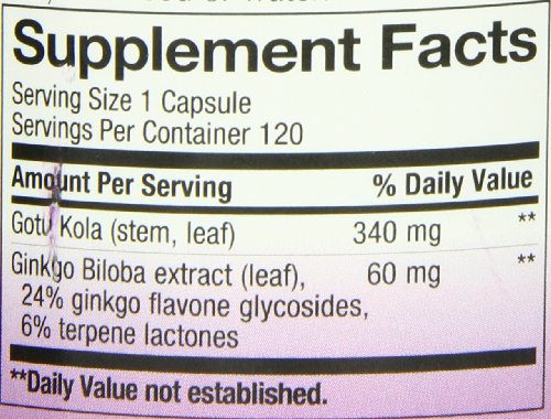 Nature's Way Premium Extract Ginkgo, Memory and Concentration*, 120 Capsules