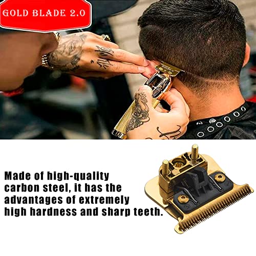 Replacement DOLD 2.0 Blades compatible with BaBylissPRO FX787 / FX726/FX787G/FX787B2, for Outlining Hair Trimmers (FX787) and Trimmers (FX726) -golden steel knife