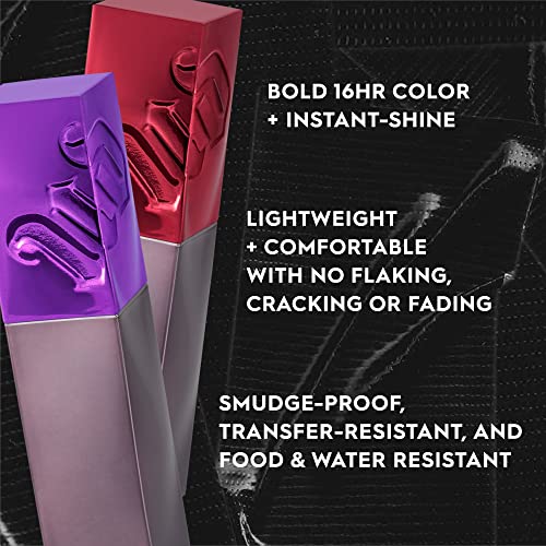 URBAN DECAY Vice Lip Bond - Glossy Full Coverage Liquid Lipstick - Long-Lasting One Swipe Color - Smudge-Proof - Transfer-Proof - Water-Resistant - High Shine Finish β Law of Attraction, 0.2 oz