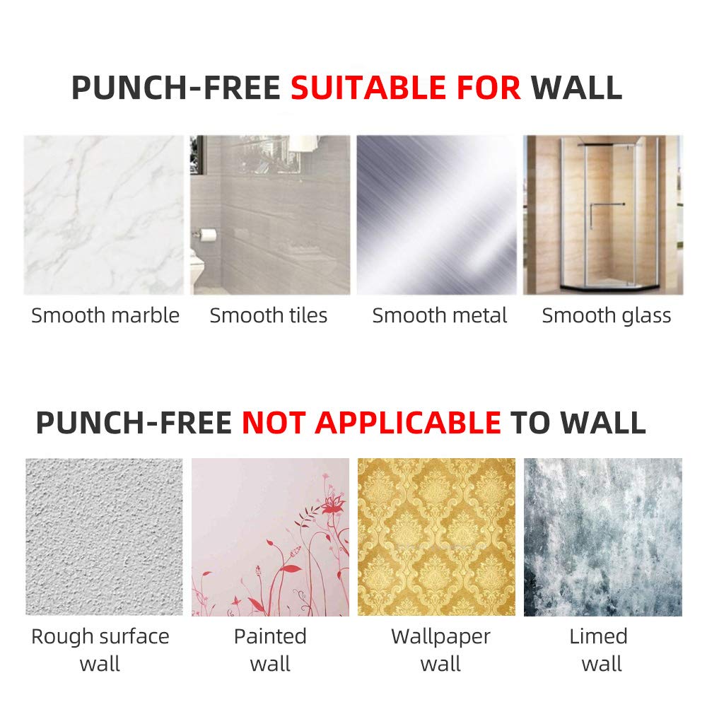 Adhesive Paper Towel Holder SUS304 Stainless Steel Kitchen Tissue Roll Holder Wall Mounted Paper Holder Under Kitchen Cabinet for Shower Bathroom