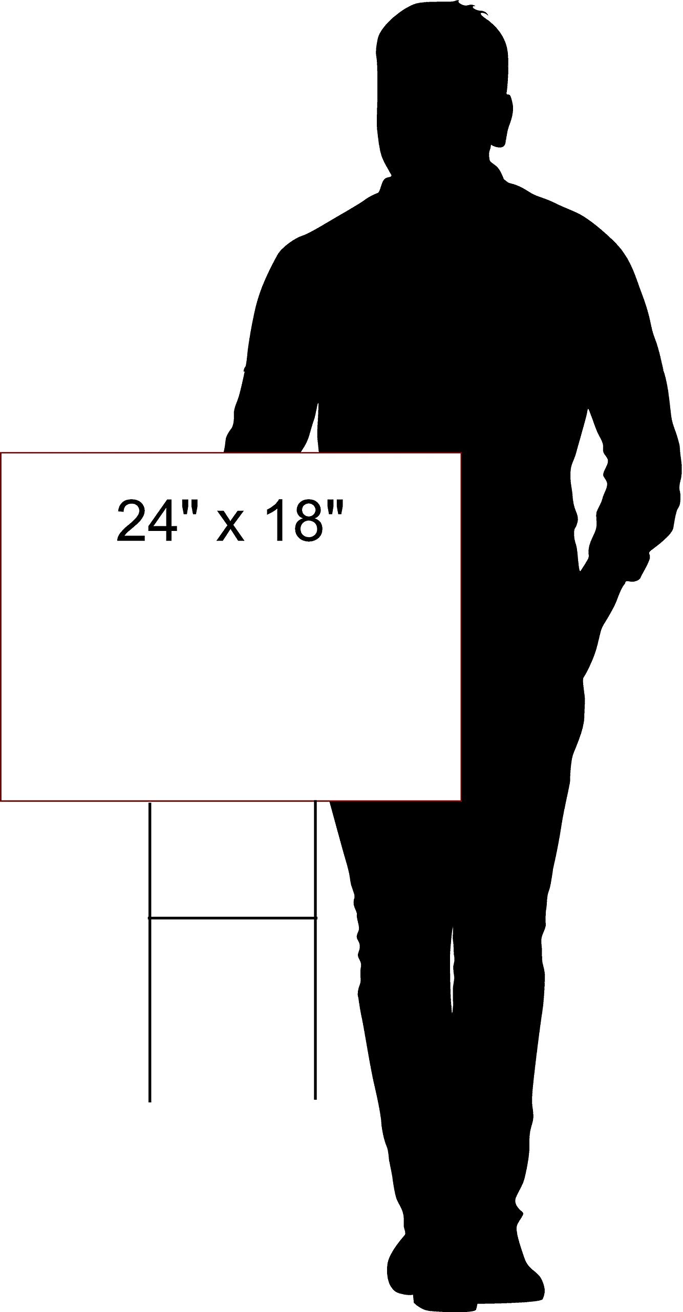 TENTS FOR RENT BLACK BORDER - Double Sided Yard Sign ROAD SIGN with Stand