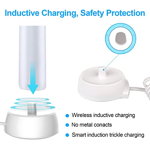 for Braun Oral-B Electric Toothbrush Replacement Charger,for Oral-B Model 3757 Waterproof IPX7 Inductive Charging Adapter,Portable Travel