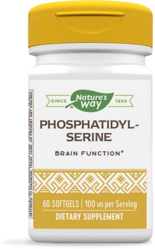 Nature’s Way Phosphatidylserine, For Brain Function*, 100 mg per Serving, 60 Softgels