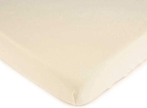SheetWorld Fitted Pack N Play Playard Sheet Compatible with Maxi COSI Swift Play Yard 31 x 39 inches, 100% Cotton Jersey, Hypoallergenic, Butter Soft, Organic Ivory, Made in USA