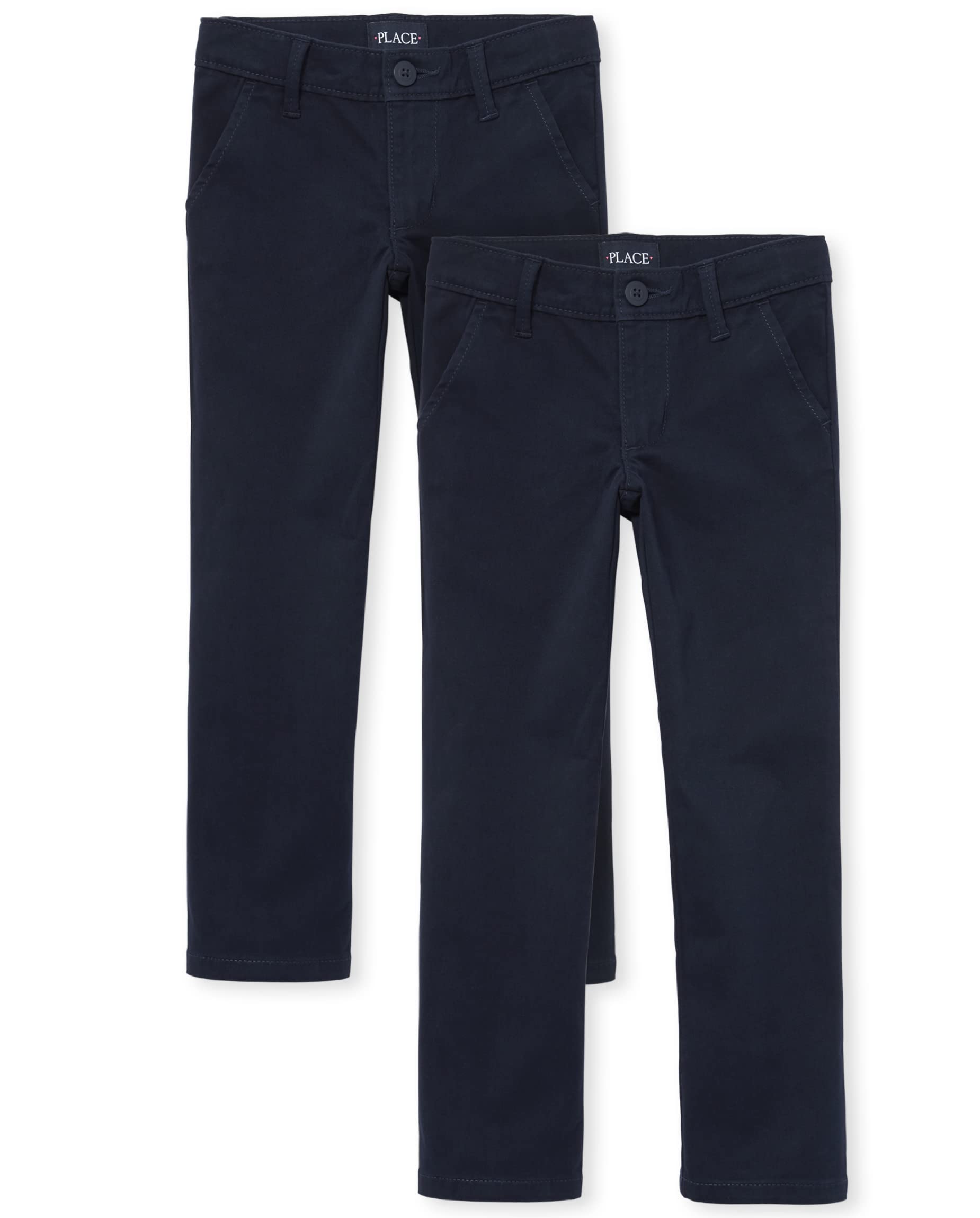 The Children's Place Girl's Skinny Chino Pants, Tidal, 6X/7 slim