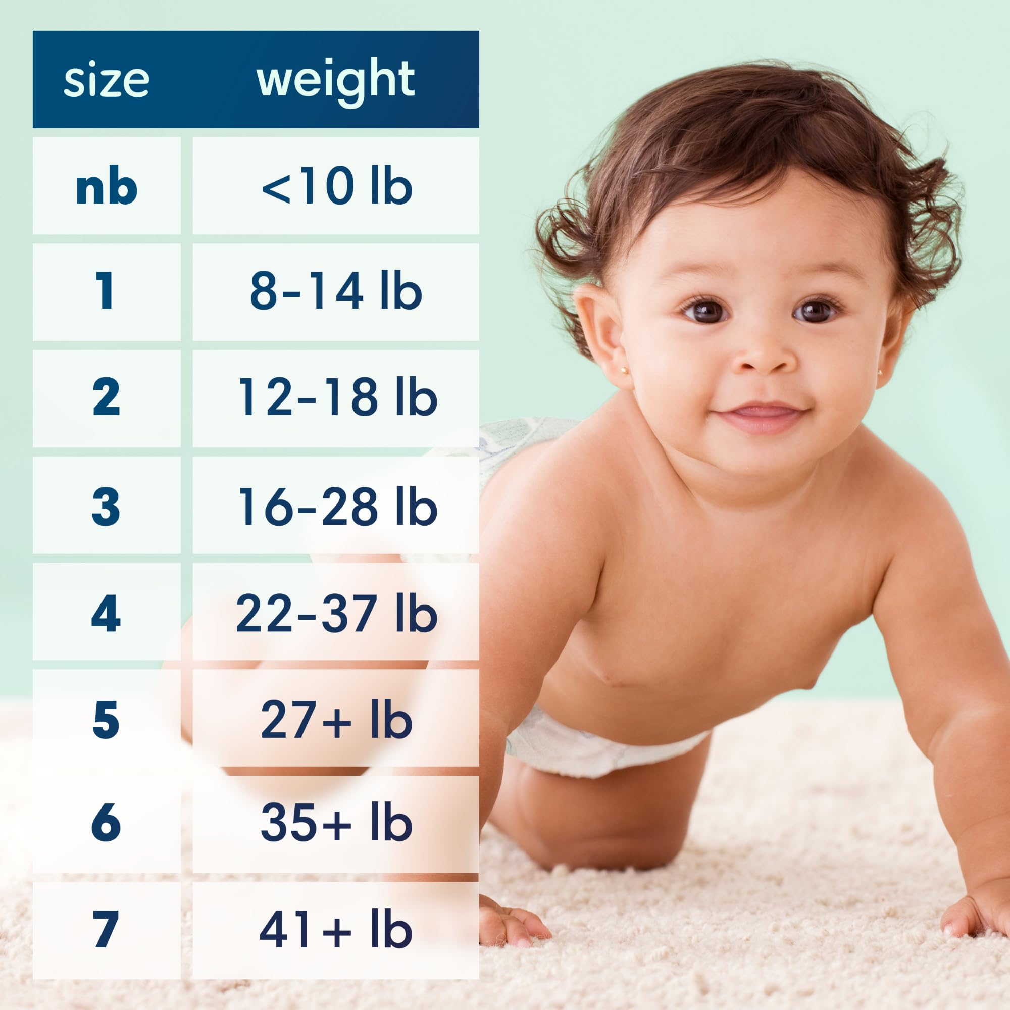 Diapers Size 1, 198 Count - Pampers Pure Protection Disposable Baby Diapers, Hypoallergenic and Unscented Protection (Packaging & Prints May Vary)