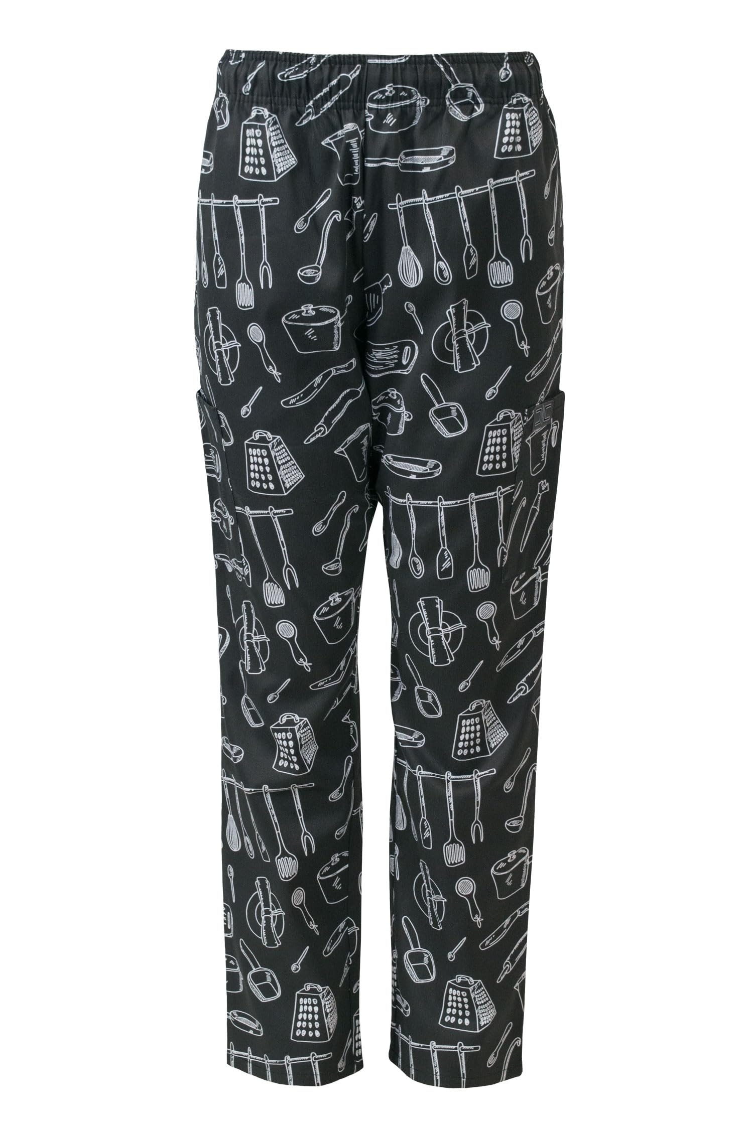 Chef Code Modern Fit Unisex Cargo Chef Pants, Elastic Waist CC220 (US, Alpha, 3X-Large, Regular, Regular, Pots & Pans)
