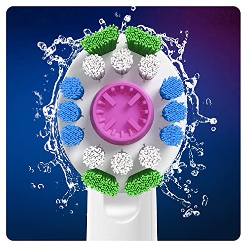 Braun Oral-B 4210201329428 3DWhite Toothbrush Heads with Cleanmaximiser Bristles for Brightening Cleaning in Letterbox Packaging Pack of 8