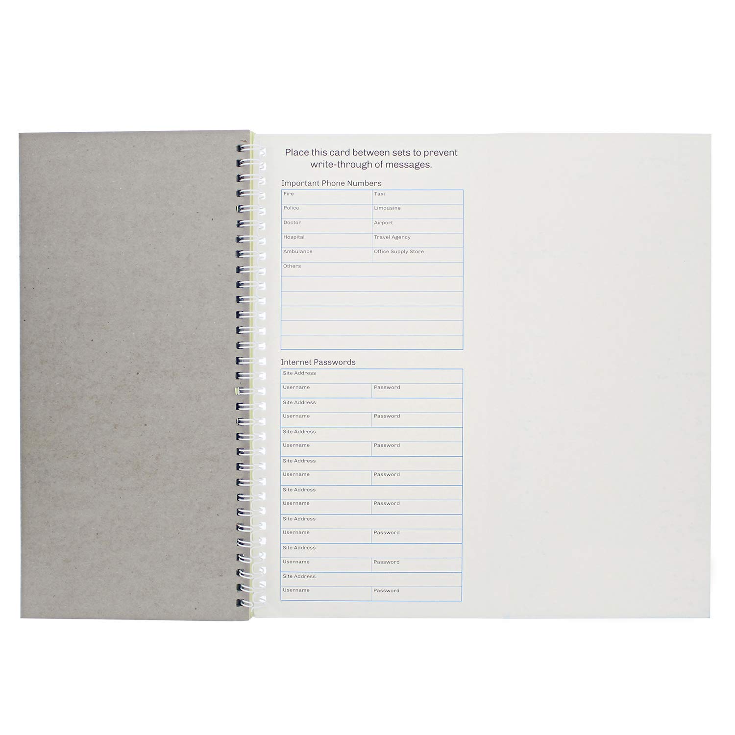 Lot45 Money Rent Receipt Book for Small Business 5 Piece Set, 5x11in - Cash Receipt Books 2 Part Carbonless Spiral Bound