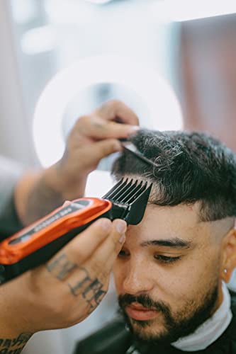 Supreme Trimmer Hair Clipper STC5030 Professional Clipper Set (300 Min Run Time) Cordless Beard Trimmer, Red Pro Clipper Fade Blade