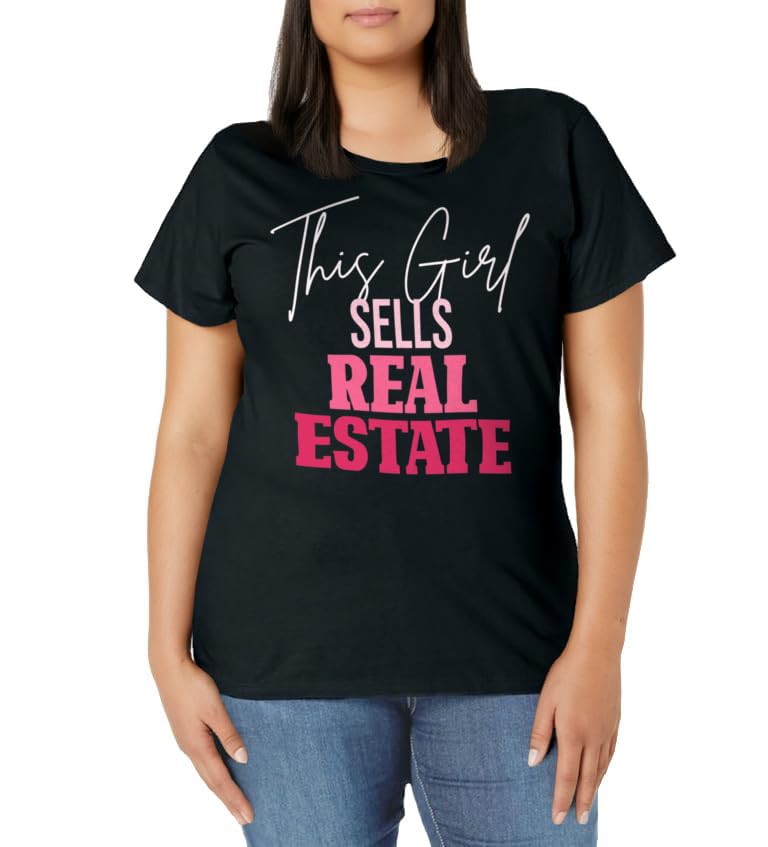This Girl Sells Real Estate Agent Rent Realtor Womens Gifts T-Shirt