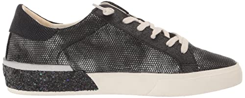 Dolce Vita Women's Zina Sneaker, Gunmetal Leather, 8.5