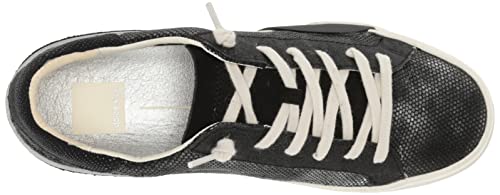 Dolce Vita Women's Zina Sneaker, Gunmetal Leather, 8.5