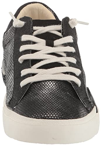 Dolce Vita Women's Zina Sneaker, Gunmetal Leather, 8.5