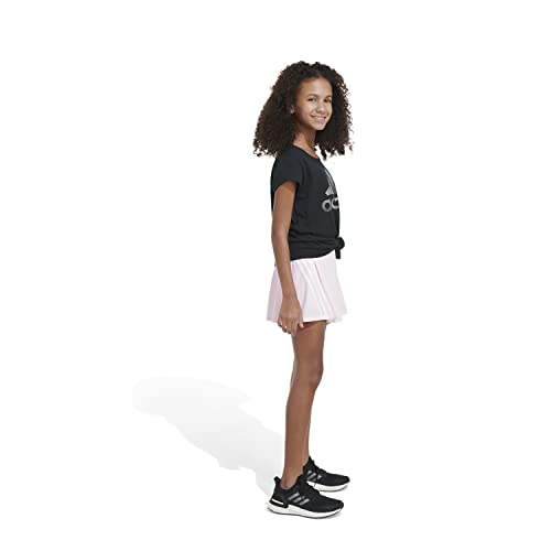 adidas Girls' Big Sport Skort, Clear Pink, S (7/8)
