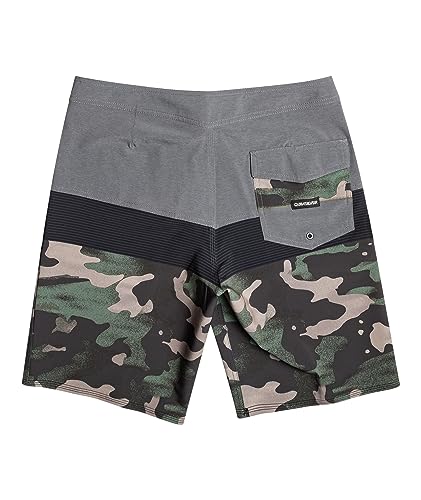 Quiksilver Men's Standard Surfsilk Panel 20 Boardshort Swim Trunk, Iron GATE 233