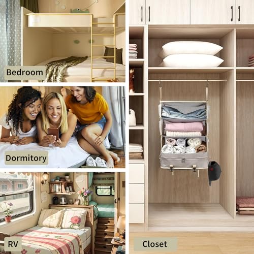 Bukere Hanging Travel Shelves Cube for Luggage Suitcase