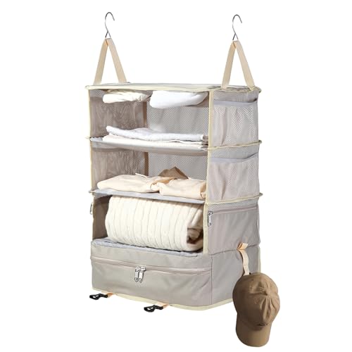 Bukere Hanging Travel Shelves Cube for Luggage Suitcase