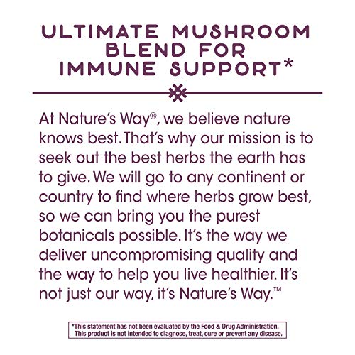 Nature's Way Myco Defense Premium Blend Mushroom Blend for Immune Support* Vegan 60 Capsules