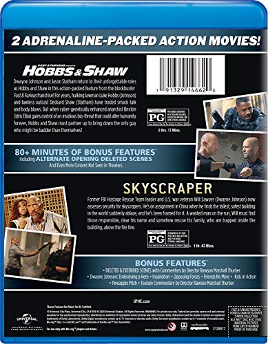 Fast & Furious Presents: Hobbs & Shaw / Skyscraper Double Feature [Blu-ray]