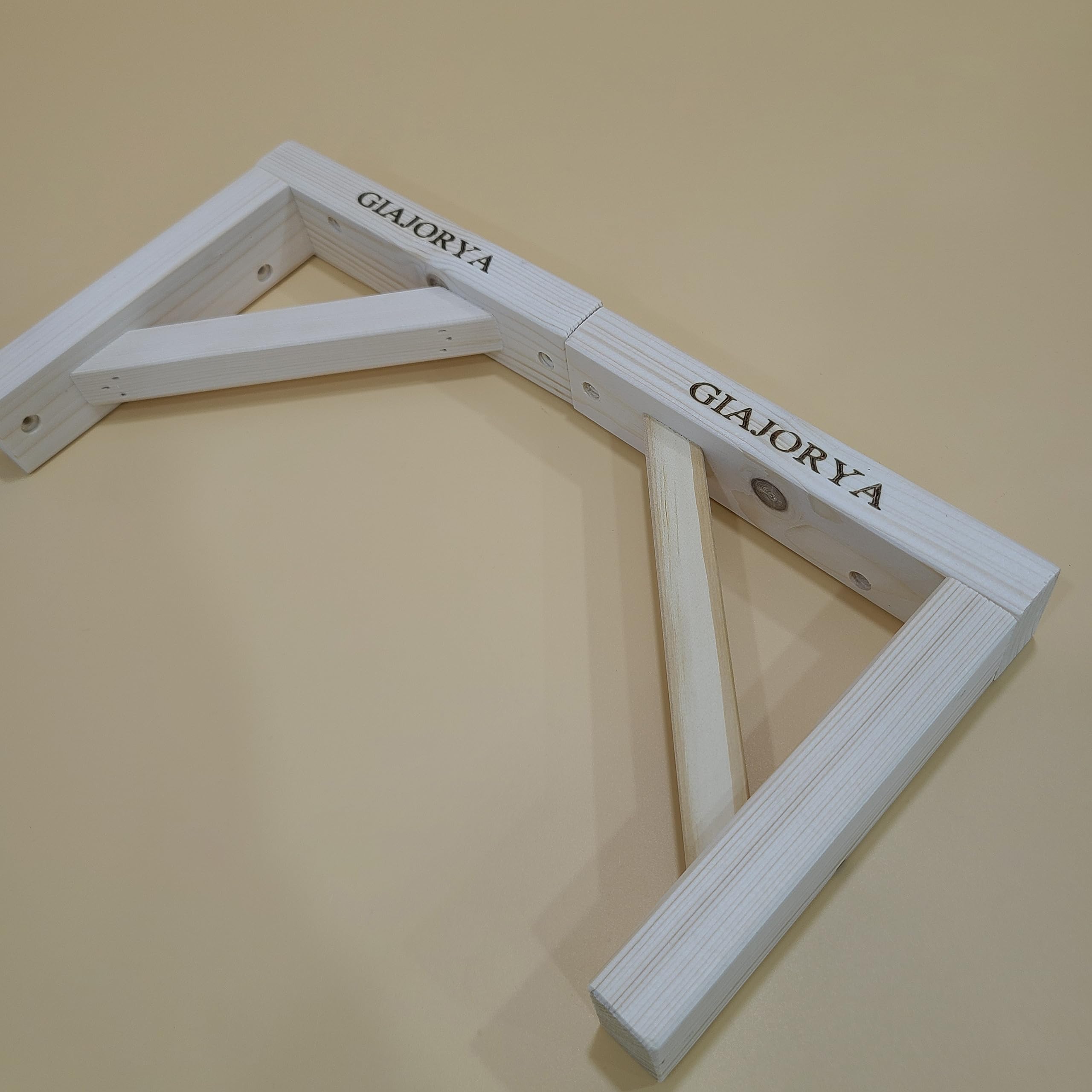 GIAJORYA Non-metal shelf brackets High-quality wooden frame bracket, strong support, easy installation