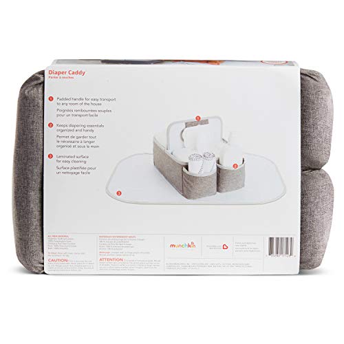 Munchkin® Portable Diaper Caddy Organizer, Grey