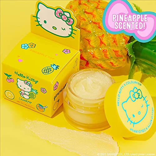 Colourpop Pineapple Pop Lip Scrub! Hello Kitty Tropical Escape Collection Full Size NIB