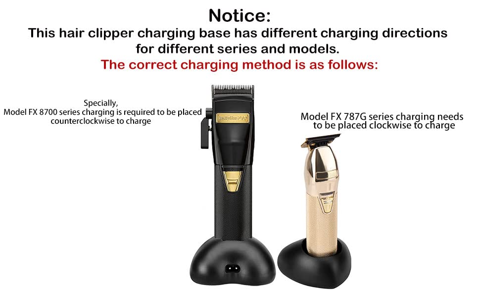 Anrom Professional Hair Clippers Charging Stand, Portable Charging Base for Babyliss 8700GCN、787GCN Hair Clippers Tools (Blue)
