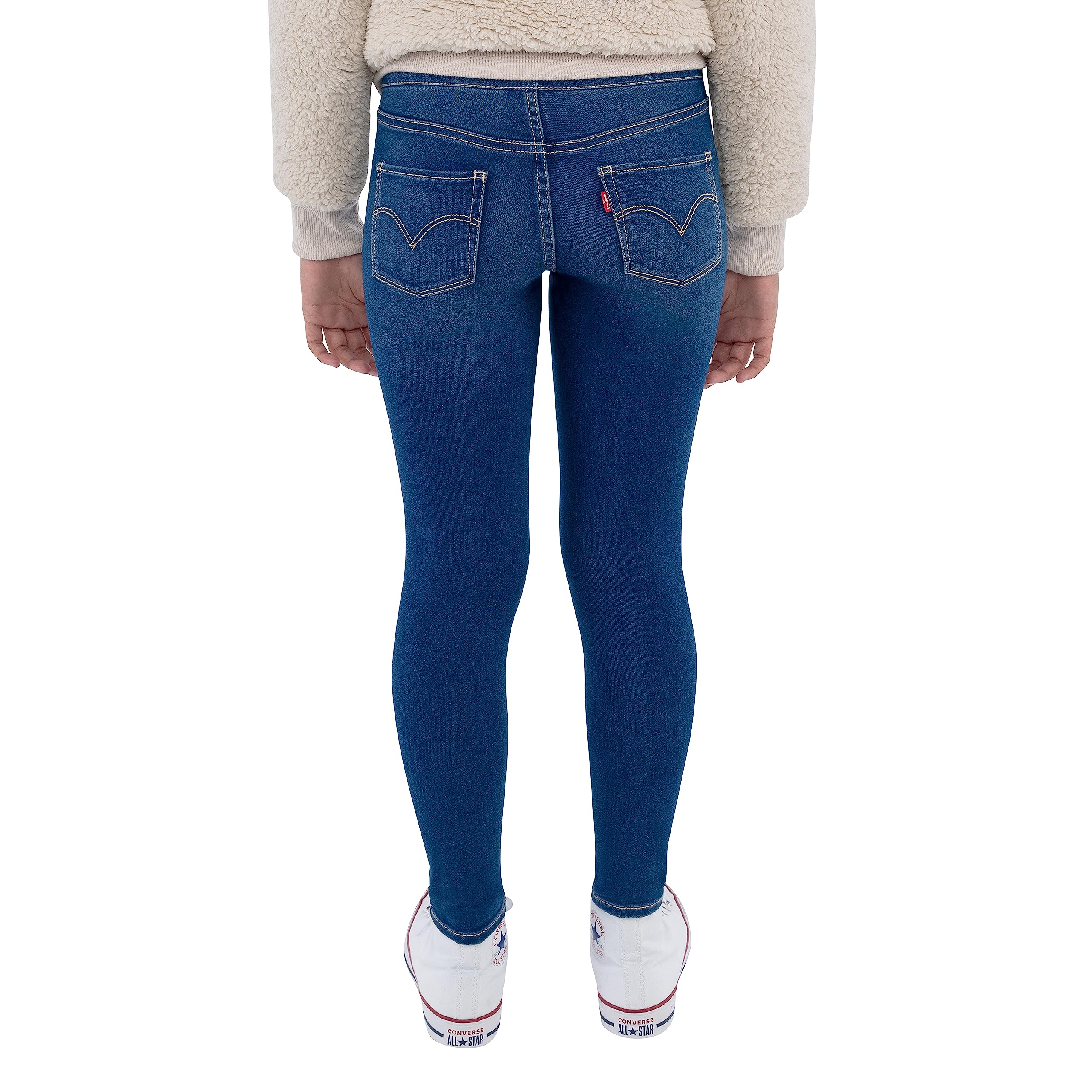 Levi's Girls' Big Skinny Fit Pull On Jeggings, Mandolin, 7