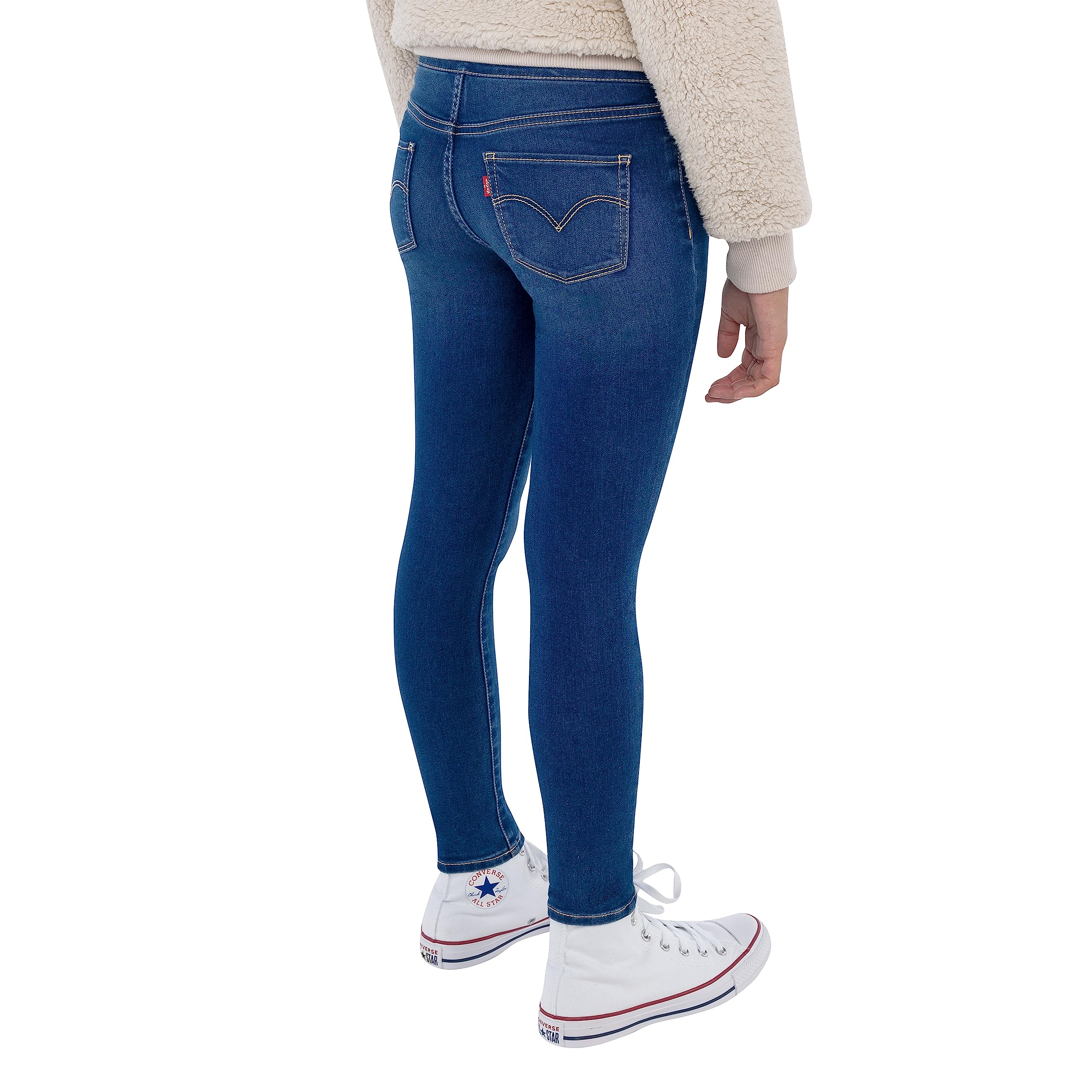 Levi's Girls' Big Skinny Fit Pull On Jeggings, Mandolin, 7