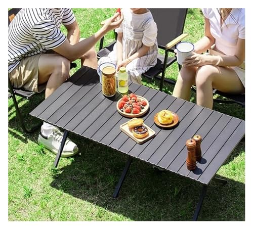 OXOAMP Folding Table Outdoor Folding Table Portable Egg Roll Table Picnic Camping Table Car Mounted Rent House Picnic Table Complimentary Storage Bag Convenient Durable (Color : 90x60 Black)