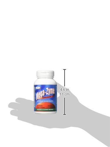 Nature's Way Mega-Zyme Systemic Enzymes, Relieves Occasional Muscle Soreness and Discomfort*, Pancreatic Enzymes, Digestive Health Support*, 200 Tablets