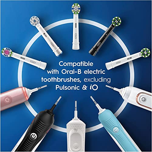 Oral-B CrossAction Toothbrush Head Black, CleanMaximiser Technology, 10 Counts, Mailbox Sized Pack, 7 g