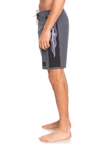 Quiksilver Mens Surfsilk 18" Boardshort - Arch (Iron Gate, 30)