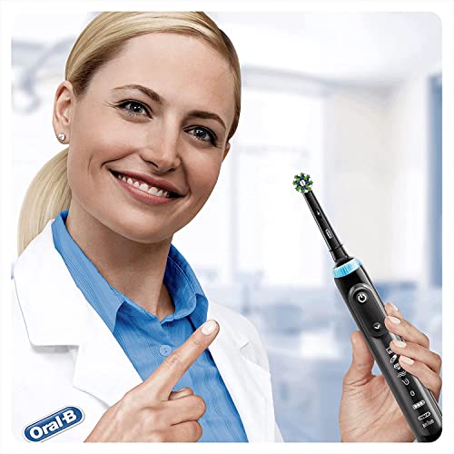 Oral-B CrossAction Toothbrush Head Black, CleanMaximiser Technology, 10 Counts, Mailbox Sized Pack, 7 g