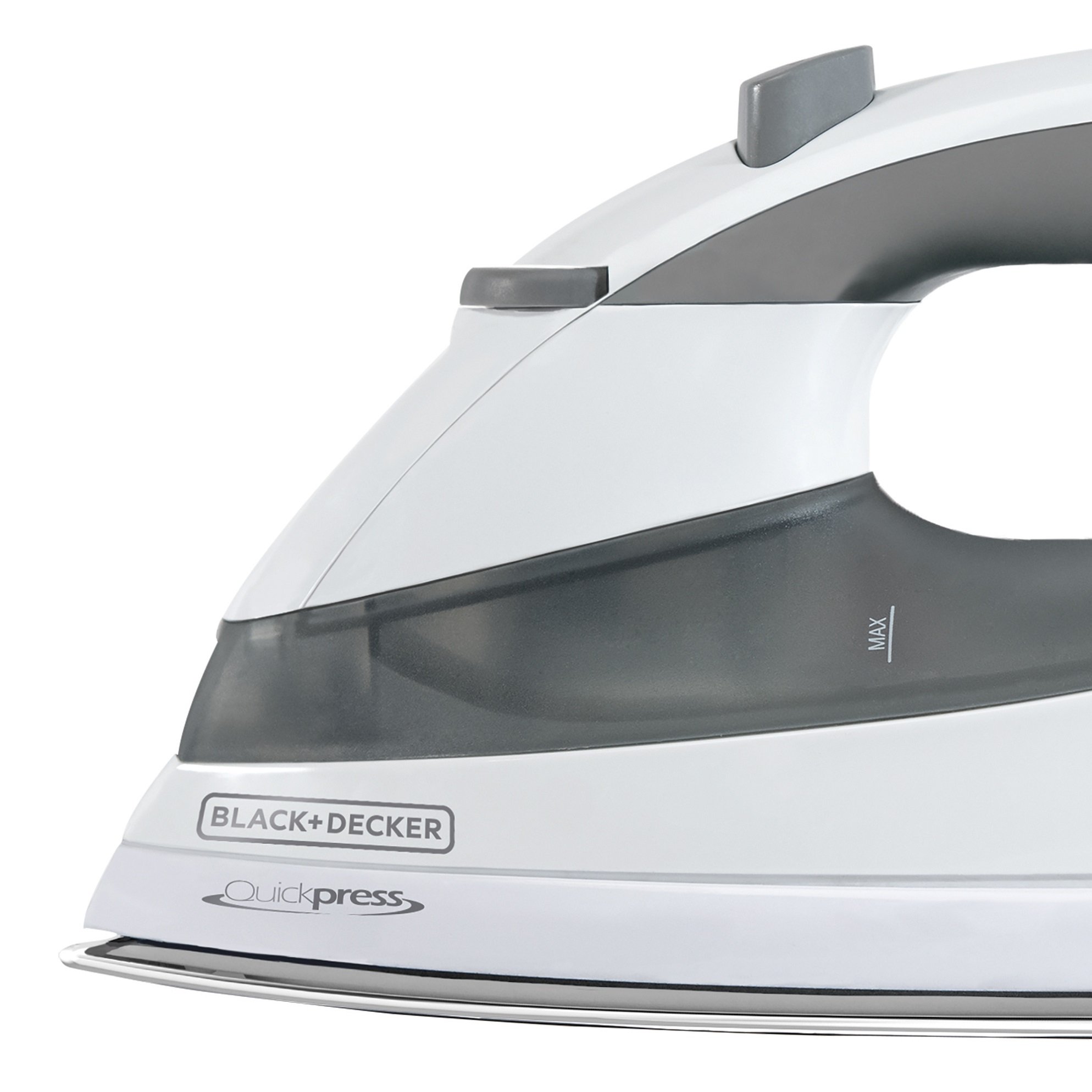 BLACK+DECKER Black & Decker F976 Quickpress Iron with Smart Steam Technology, White/Silver
