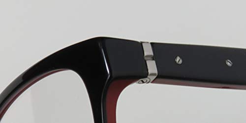 Bobbi Brown The Bobbi Womens/Ladies Rectangular Full-rim Brand Name Glamorous In Style Eyeglasses/Eyeglass Frame (54-16-135, Black/Red)