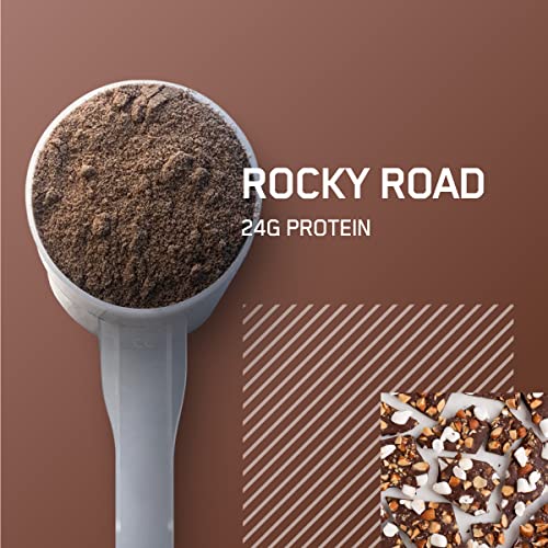 Optimum Nutrition Gold Standard 100% Whey Protein Powder, Rocky Road, 2 Pound (Packaging May Vary)