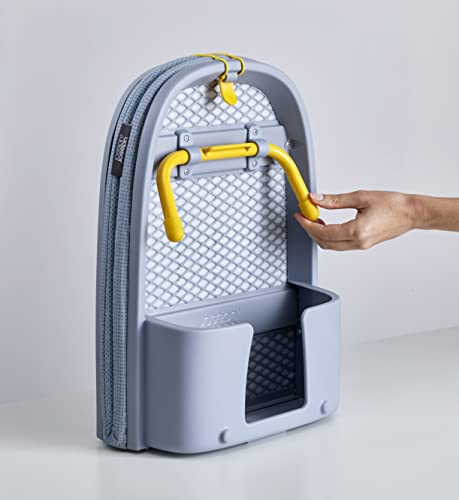 Joseph Joseph Folding Tabletop Ironing Board with Iron Holder, Compact, Space-Saving, Grey/Yellow