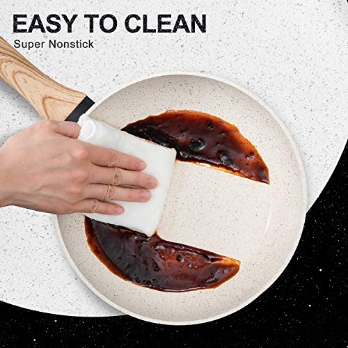 MICHELANGELO Pots and Pans Set Nonstick, 12 Pcs Pot Sets for Cooking Nonstick with Bakelite Handle, Non Toxic Cookware Set Induction Compatible