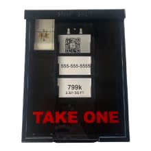 Black Snap Shut Brochure Box Brochure Holder Flyer Box Black Outdoor"Realtor Style" Info Box Real Estate Realtor Supplies