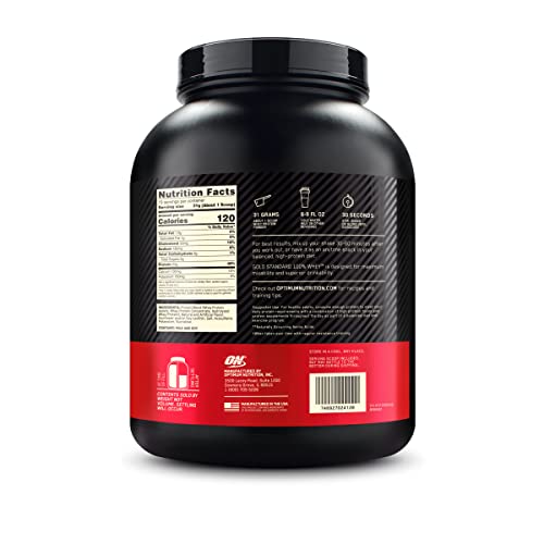 Optimum Nutrition Gold Standard 100% Whey Protein Powder, French Vanilla Creme, 5 Pound (Packaging May Vary)