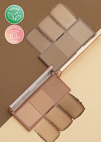 I'm Meme Palette - Afternoon Tea Contour | Mother's Day, Gifts. Buildable Coverage, 3 Shades, Light to Medium, Frozen Choco, 0.4 Oz