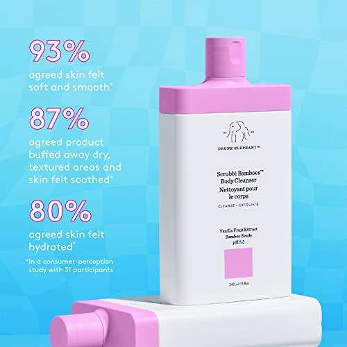 Drunk Elephant Scrubbi Bamboes Body Cleanser - Moisturizing, Exfoliating Bamboo Beads (240 mL / 8 Fl Oz)