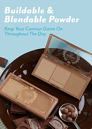 I'm Meme Palette - Afternoon Tea Contour | Mother's Day, Gifts. Buildable Coverage, 3 Shades, Light to Medium, Frozen Choco, 0.4 Oz